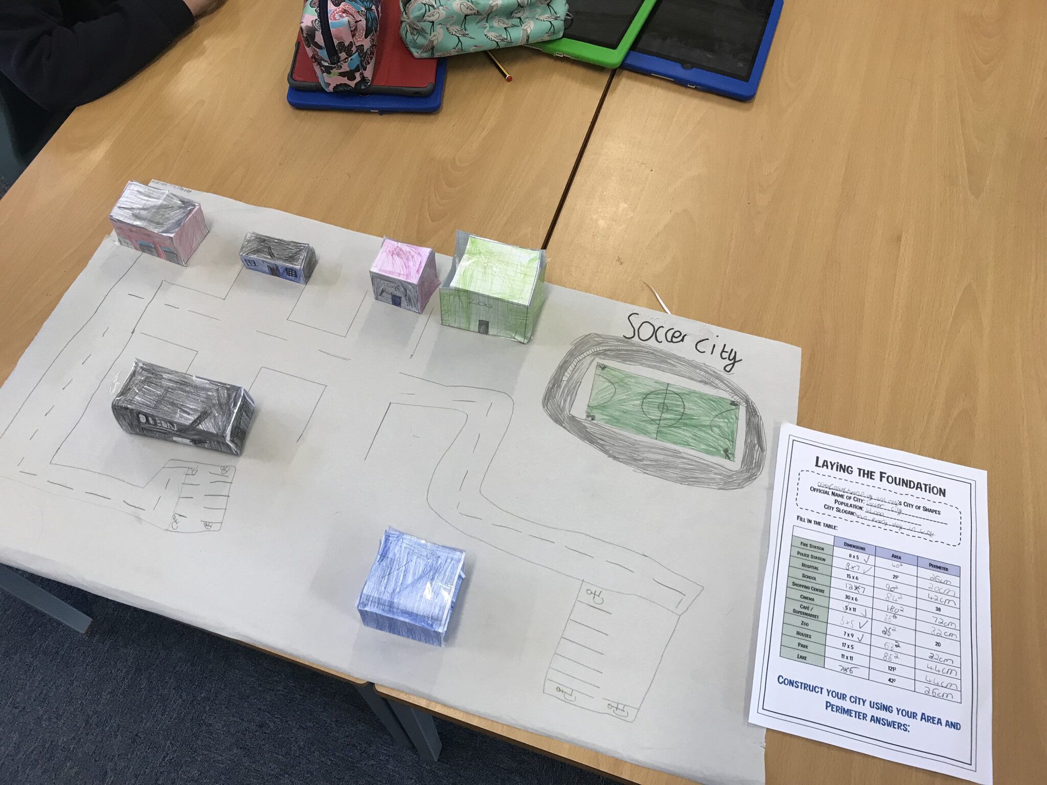 Area and Perimeter City in Year 5 – Lord Scudamore Academy